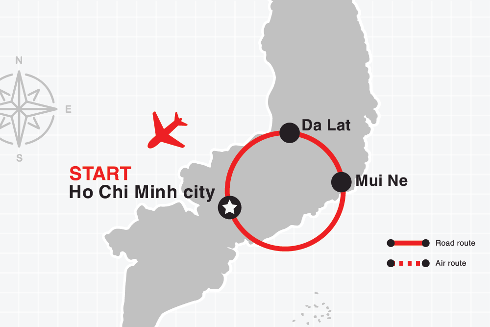 Ho Chi Minh Mui Ne Da Lat Tour 4 Days